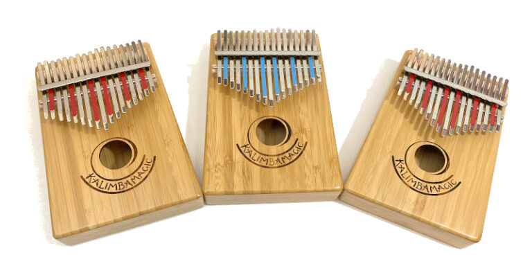 Kalimba Magic 17-Note Bamboo Kalimba - 5 The 17-Note Kalimbas in C, For ...